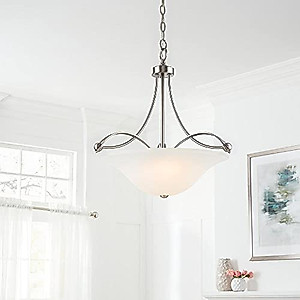 Home Decorators Collection 3 Light Brushed Nickel Pendant Model 1001567759