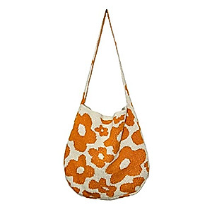 Tote Bag for Women Cute Hobo Bag Shoulder Bag Satchel Bag Large Crossbody Bag Knit Beach Bag Tote Handbags for Women 2023