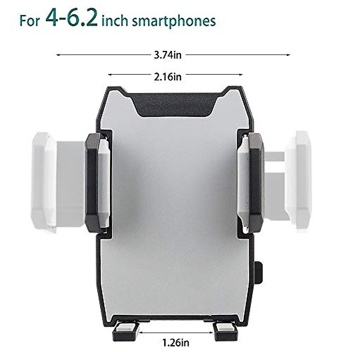 Kolasels Universal CD Slot Phone Mount, Car Cell Phone Holder with One Hand Operation Design for iPhone 11/Xs/Xr/X/8 Plus/8/7/6, Samsung Note 10+/10/9/8/7, HTC, LG and More 3.5-6.5 inch Cell Phones