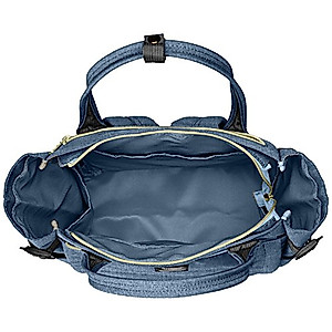 anello(アネロ) Women Regular 2-Way Tote Backpack, Denim Blue