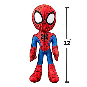 Spidey and His Amazing Friends Marvel’s Feature Plush Spidey Secret Hero Reveal - 16” Plush with Sounds - Toys for Kids Ages 3 + - Superhero Toys for Kids 3 and Up