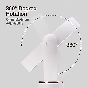 Fancii LED Lighted Magnifying Makeup Mirror with Double-Sided 1x/ 10x Magnification, Rechargeable and Adjustable Brightness, Large Tabletop Vanity Mirror (Nova)