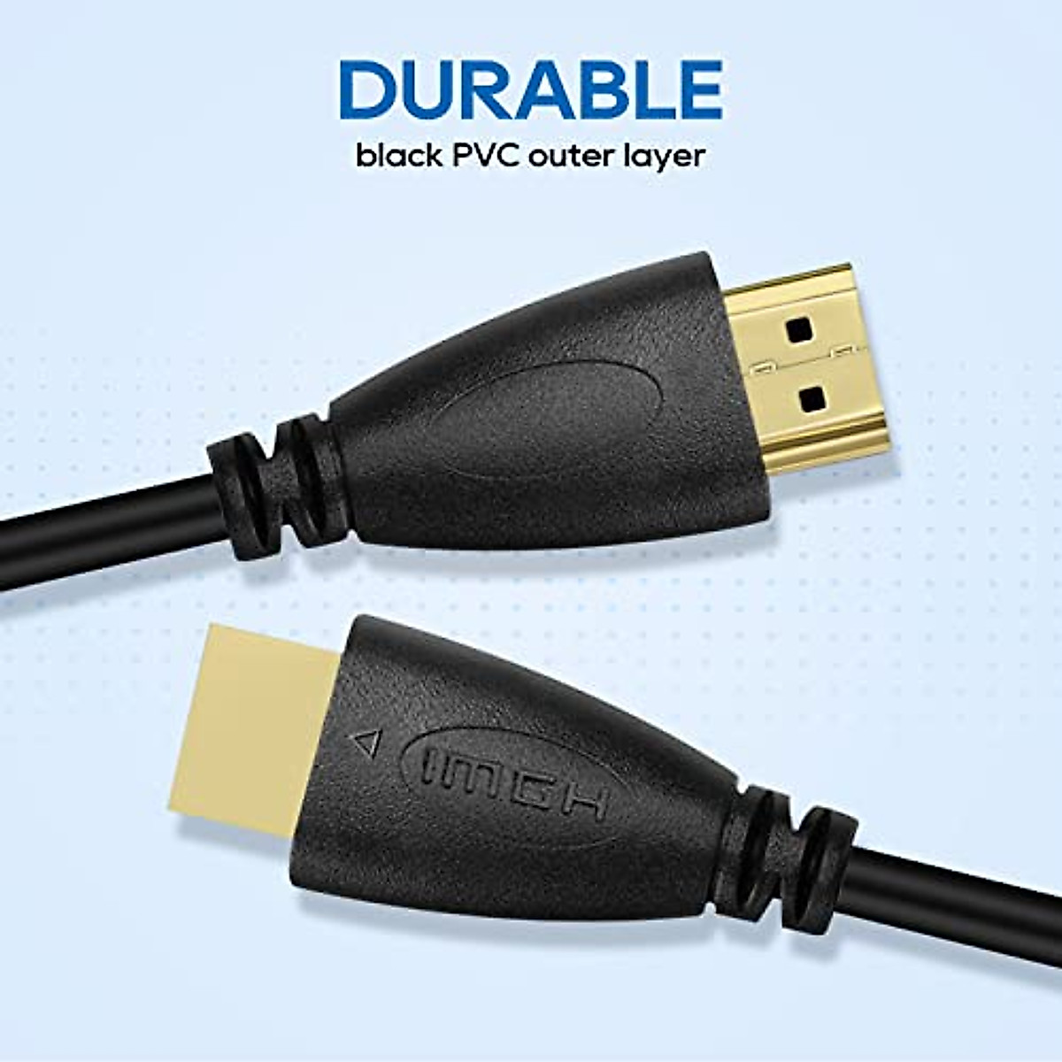 UCEC 4k Full HDMI to Full HDMI Coiled Cable for Atomos Compatible for Ninja Star Recorder(11.8 inch-17.7 inch)