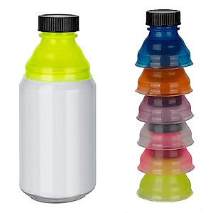 6 Pack Soda Can Lids, 6 Colors Can Covers for Soda, Beer, Energy Drinks, Juice, Seltzer, Coffee, Best Picnic Accessories & Beach Gadgets for Can drinks, BPA-Free, Reusable Soda Can Covers Lids