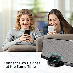 ZIOCOM 30 Pin Bluetooth Adapter Receiver for Bose Sounddock and Other 30 Pin Dock Speakers, with 3.5mm Aux Cable, Low Latency, Not for Car or Motorcycle