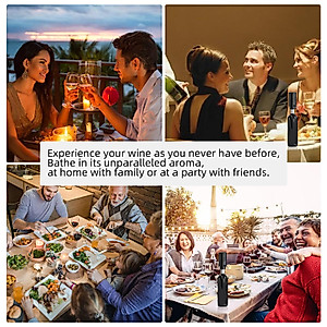 2024 New Wine Aerator Electric Wine Decanter Automatic Wine Aerator, One Touch Wine Dispenser Wine pourer with USB Rechargeable,Wine Lover for women&Men(Black-ABS)