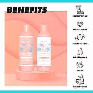 Lime Crime Unicorn Hair Color Conditioner, Universal for All Hair Dyes & Tints - Color-Depositing & Revitalizing Shampoo to Boost Shine - Conditions without Stripping & Protects Color-Treated Hair