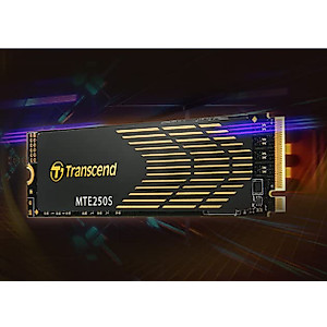 Transcend 1TB MTE250S NVMe Internal Gaming SSD Solid State Drive - Gen4 PCIe, M.2 2280 with Graphene Heatsink, Compatible with PS5, Up to 7,200MB/s - TS1TMTE250S