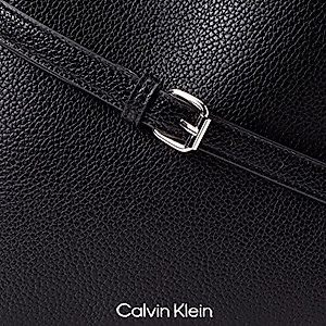 Calvin Klein Gabrianna Novelty Bucket Shoulder Bag, Black/Silver 1