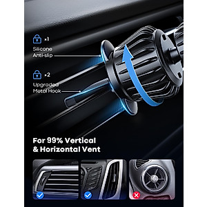 Lamicall Fits MagSafe Car Mount - [20 Super Magnets] Magnetic Car Phone Mount, Air Vent Cell Phone Holder Clip, MagSafe Accessories for iPhone 14 13 12 Pro Max Plus Mini & MagSafe Case & All Phones