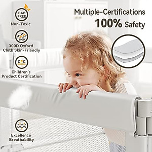 Baby Playpen with Mat,70"x70" Extra Large Baby Playpen for Babies and Toddlers,Kids Playard Activity Center with Anti-Slip Design,Zipper Gates with Visible Mesh,Hand Rings