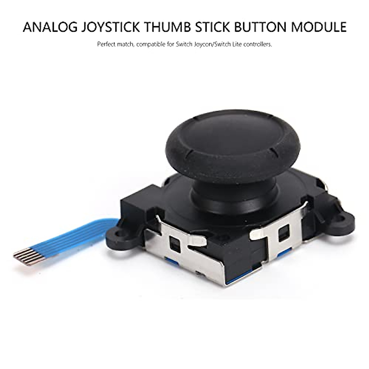 Joystick Button Module, Easy to Install Portable Lightweight Thumb Stick Comfortable for Switch Lite Controller(Black)