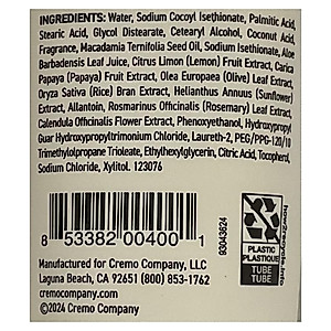 Cremo Classic Citrus Shave Cream 6 oz (Pack of 5)