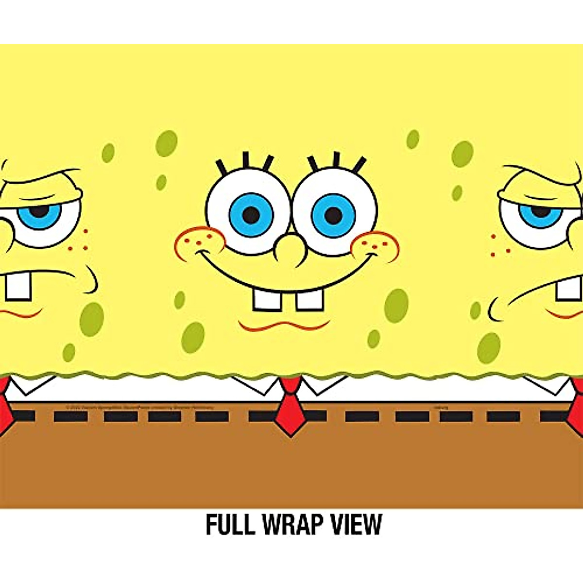 Spongebob Official Dual Face 24 oz Insulated Canteen Water Bottle, Leak Resistant, Vacuum Insulated Stainless Steel with Loop Cap, White