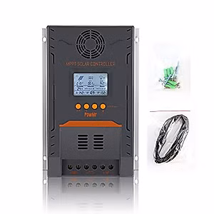 PowMr MPPT Solar Charge Controller 100 amp 12V 24V Auto, 100A Solar Controller Max Input 100V 2600W Solar Reulator, for Lithium/Sealed/Gel/Flooded Battery Charging and Discharging