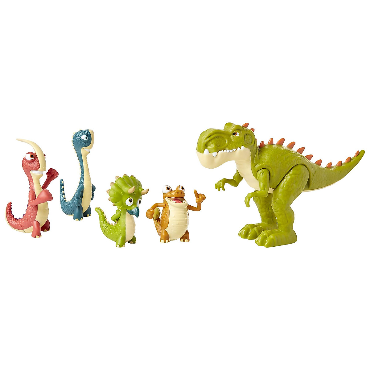 Gigantosaurus Figures Giganto & Friends Toy Action Figures, Includes: Giganto, Mazu, Bill, Tiny & Rocky – Articulated Characters Range from 2.5-5.5" Tall