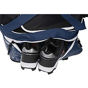 Rawlings | R1502 Wheeled Catcher's Bag | Baseball/Softball | Navy