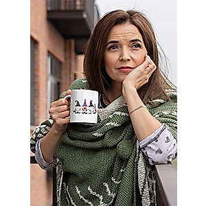 Halloween Gnomes Coffee Mug Cute Seasonal Jack O'lantern Funny Motivation Inspiration 11-ounce White Ceramic Cup CMP00098