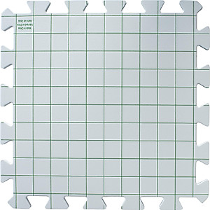 Boye Interlocking Needlepoint, Knitting, and Crochet Blocking Boards, 12'' W x 12'' L, 4pc, Black