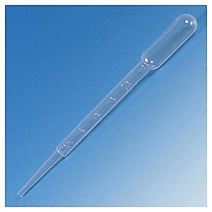Globe Scientific 137018 LDPE Graduated Transfer Pipet, Large Bulb, Sterile, Individually Wrapped, Peel Pack, 150mm Length, 5.0mL Capacity (Case of 400)