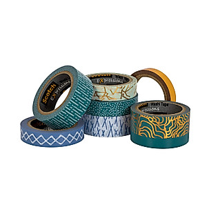 Scotch Expressions Washi Tape, 8 Rolls/Pack (C1017-8-P6)