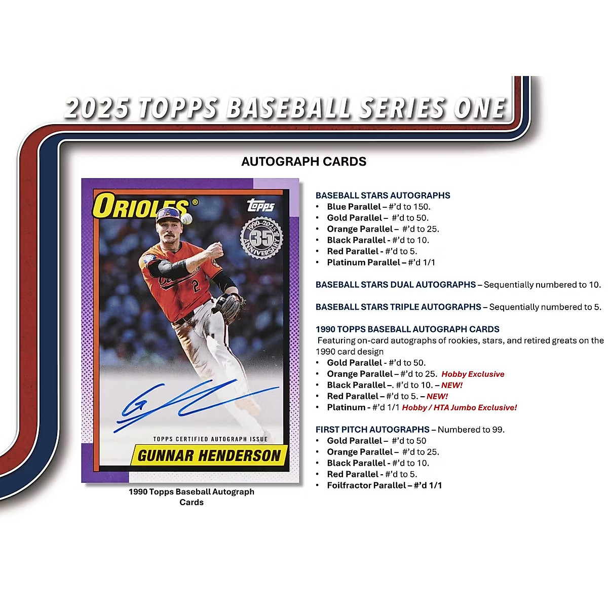 2025 Topps Series 1 Baseball Trading Card MLB Hobby 20 Pack Box (1 Autograph or Relic)