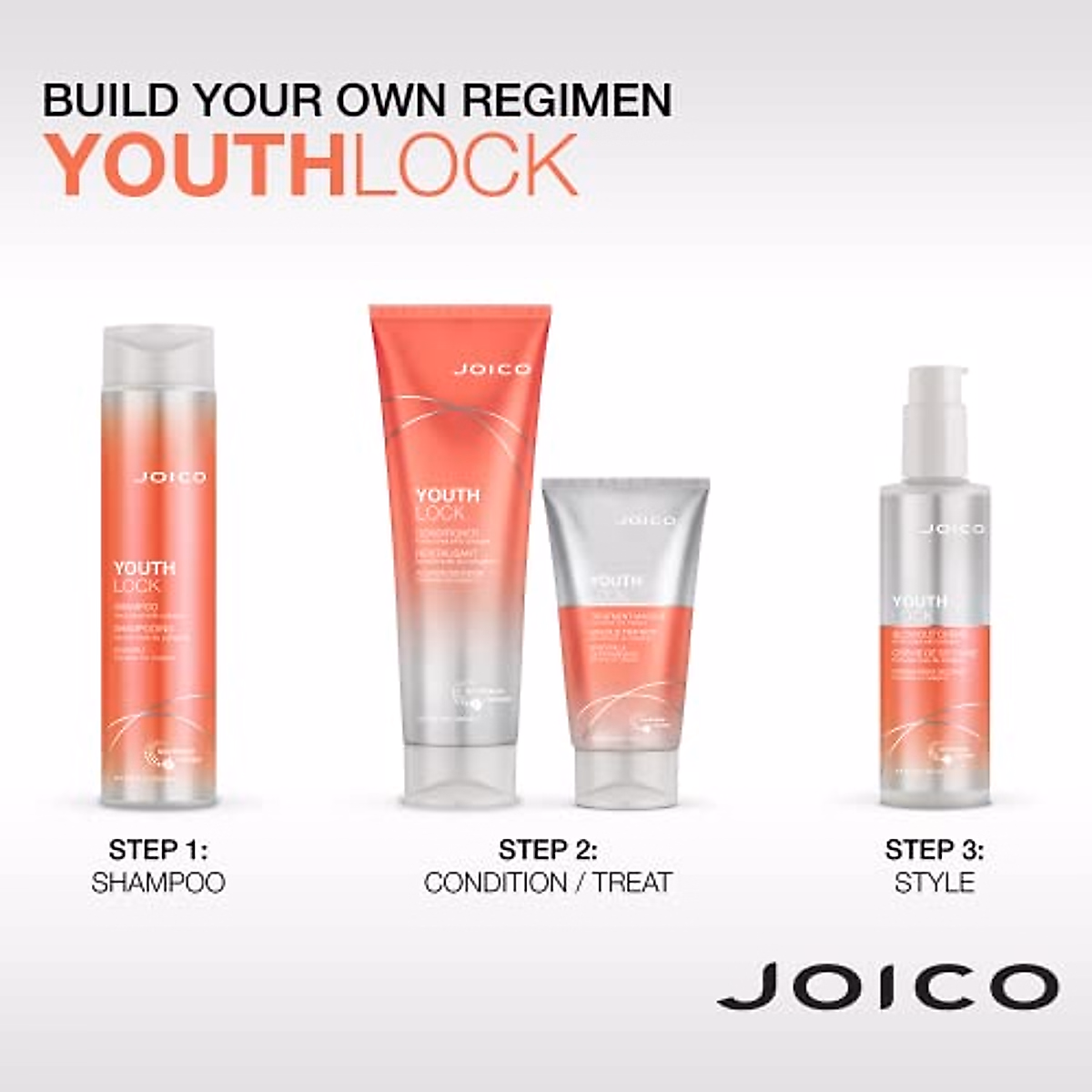 YouthLock Shampoo Formulated With Collagen | Youthful Body & Bounce | Reduce Breakage & Frizz | Soften & Detangle Hair | Boost Shine | Sulfate Free | With Arginine | 10.1 Fl Oz