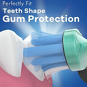 BrightDeal Replacement Heads for Philips Sonicare ProtectiveClean 4100 5100 6100 DiamondClean 9500 ExpertClean 7500 FlexCare HealthyWhite Electric Sonic Toothbrush C3 G3 W3 C2 G2 Brush, Black, 6 Pack