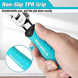 DURATECH 4-in-1 Flex-Head Ratchet Set, 19mm Ratcheting Wrench with Interchangeable 1/4", 3/8", 1/2" Drive Head, 72 Tooth, Preminum CR-V Steel Made