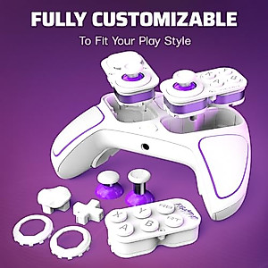 PDP Victrix Pro BFG Wireless Gaming Controller for Xbox Series X|Series S, Xbox One, and Windows 10/11, Dolby Atmos Audio, Remappable Buttons, Customizable Triggers/Paddles/D-Pad, PC App, White