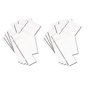 1InTheOffice Clear Hanging Folder Tabs, and Inserts 3-1/2" x 5/8", 100/Pack (3 1/2")