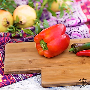 Totally Bamboo Nebraska State Shaped Serving & Cutting Board, Natural Bamboo