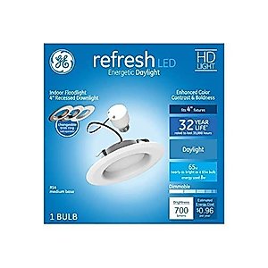 GE Refresh 50-Watt Equivalent White Dimmable Recessed Downlight (4-in)
