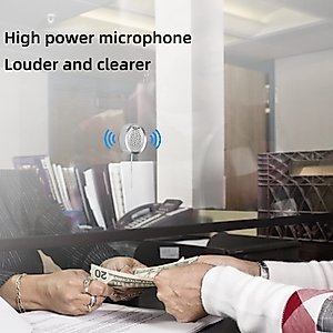 Retevis RT-9908 Window Speaker System,Intercom System,Two Way Voice Transmission,High Power Speaker for Bank,School,Store(4 Pack)