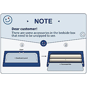 Molblly Twin Size Platform Bed Frame with Adjustable Headboard, Linen Fabric Wrap, Strong Frame and Wooden Slats Support, No Box Spring Needed, Non-Slip and Noise-Free, Easy Assembly, Light Grey