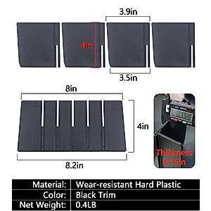 SPEAK1BY1 Dividers for Tacoma Center Console Divider 2016-2023, for 2022 2023 Tacoma Center Console Organizer Bottom Compartment, for 3rd Gen Tacoma Interior Accessories DIY Insert Parts
