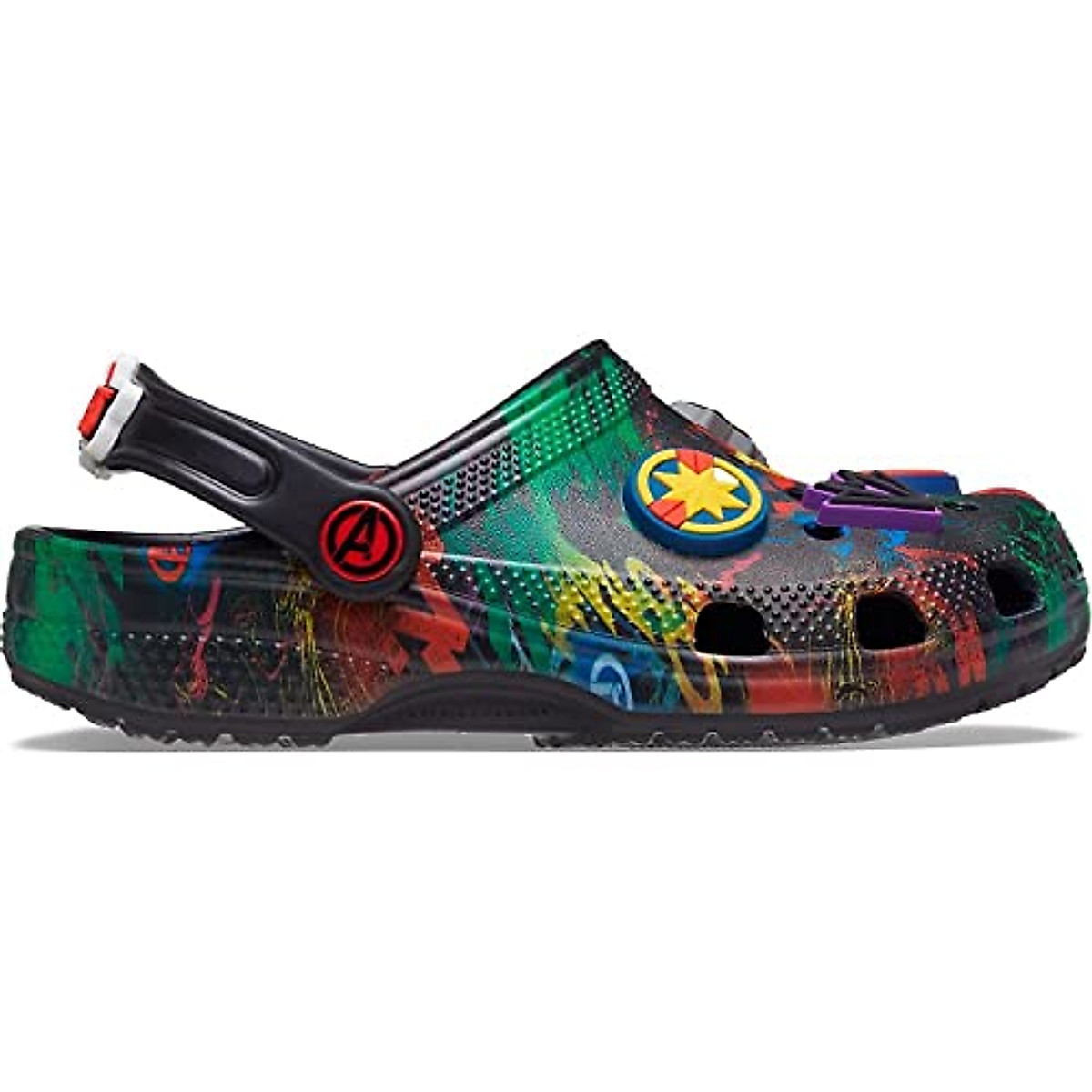 Crocs Kids' Superhero Clog , Marvel/Black, 5 Big Kid