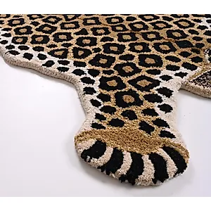 Premium Hand-Tufted Tiger Wool Area Rug - Soft, Plush & Durable Animal Print Carpet for Living Room, Bedroom & Dining Room Decor (Tiger A, 2' x 3')