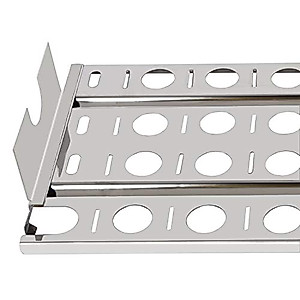GasSaf Heat Plate for Lynx CS30, L27, L30, L30PSP, L30APSFR, L36, L42, L54, LBQ27FR Gas Grill, 50-Pack Ceramic Briquettes & 2-Pack Stainless Steel Briquette Trays