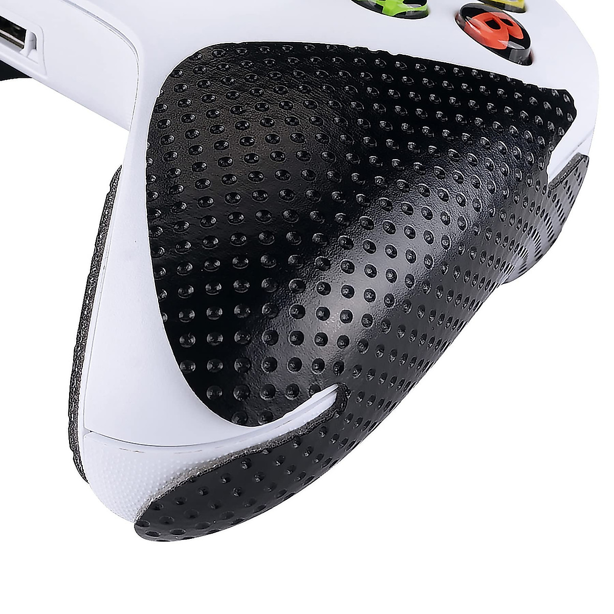 eXtremeRate PlayVital Anti-Skid Sweat-Absorbent Controller Grip for Xbox Series X/S Controller, Professional Textured Soft Rubber Pads Handle Grips for Xbox Series X/S Controller - 3D Concave