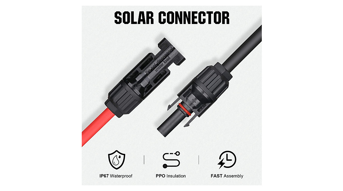 ECO-WORTHY 16FT Solar Cable Kit for Solar Panels
