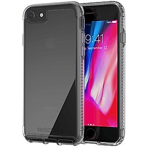 Tech21 Pure Clear for iPhone SE 2022 (3rd Gen), SE 2020 (2ND GEN), 7/8 – Crystal Clear Phone Case with 12ft Multi-Drop Protection