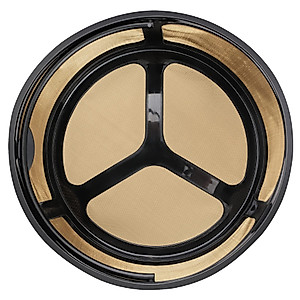 Reusable 8-12 Cup Basket Gold Mesh Coffee Filter for Keurig K-Duo Essentials and K Duo Brewers Machine, Replaces your Paper Coffee Filters, BPA Free (1 Pack)