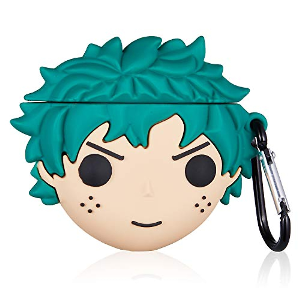 BKKYO for Airpod 2/1 Case Soft Silicone Cute Cartoon Kawaii Funny Cover Protective Skin with Accessories Keychain Kids Teens Cases for Air Pods 1/2 Compatible with Airpods 2&1 Boy Green