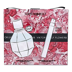 Viktor and Rolf Flowerbomb Women 1.7oz EDP Spray,10ml EDP Spray 2 Pc Gift Set