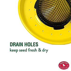 Perky-Pet YSSF00347 Shorty Finch Bird Feeder, Yellow