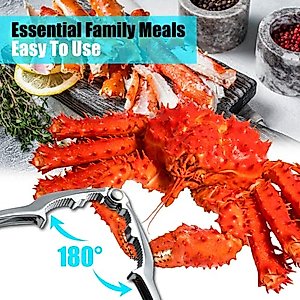12 Pcs Crab Crackers and Tools, Nut Crackers for Crab Legs, Lobster Crackers Crab Crackers Sets, Heavy Duty Seafood Tools Nut Crackers Set