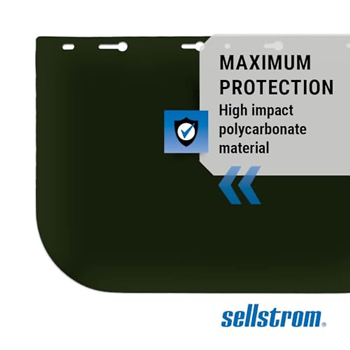 Sellstrom Replacement Polycarbonate Window - for 390 Series Face Shields - ANSI Z87.1