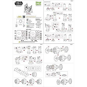 Metal Earth Fascinations Star Wars Imperial TIE Fighter 3D Metal Model Kit Bundle with Tweezers