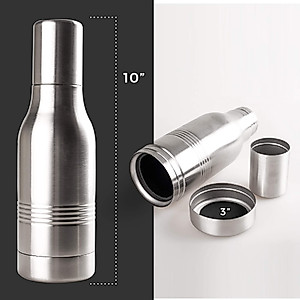 Strova Beer Bottle Insulator - Stainless-Steel Insulated Bottle Holder w/Double-Walled Insulation – Beer Cooler Keeps Drinks Colder, Longer (Includes Carry Bag)